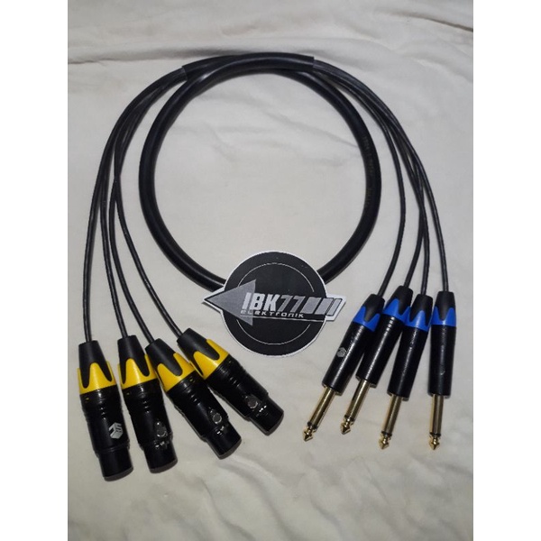 2 meters of 4ch akai mono to canon female snake cable | Shopee Philippines