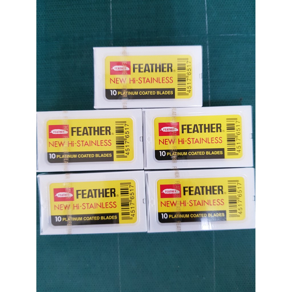 Feather Hi-Stainless Platinum Coated Razor Blades -50pcs/100pcs ...