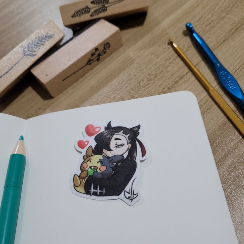 Pokemon Sticker - Marnie and Morpeko Pokemon Sticker | Journal Stickers ...