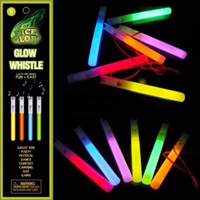 Glow Stick Individual Foilbag Glow Whistle Stick Glow in the Dark Party ...
