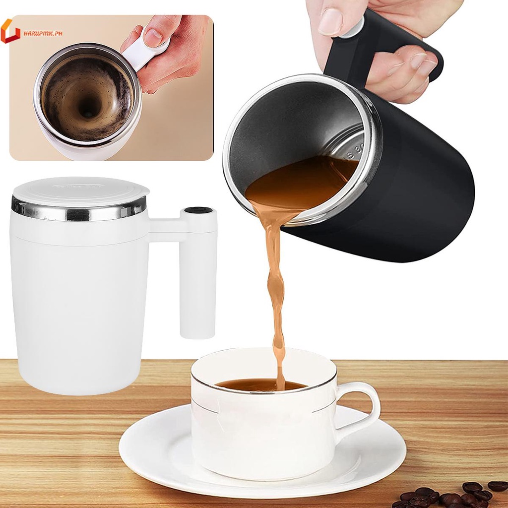 380ml Self Stirring Mug Rechargeable Coffee Automatic Mixing Cup with ...