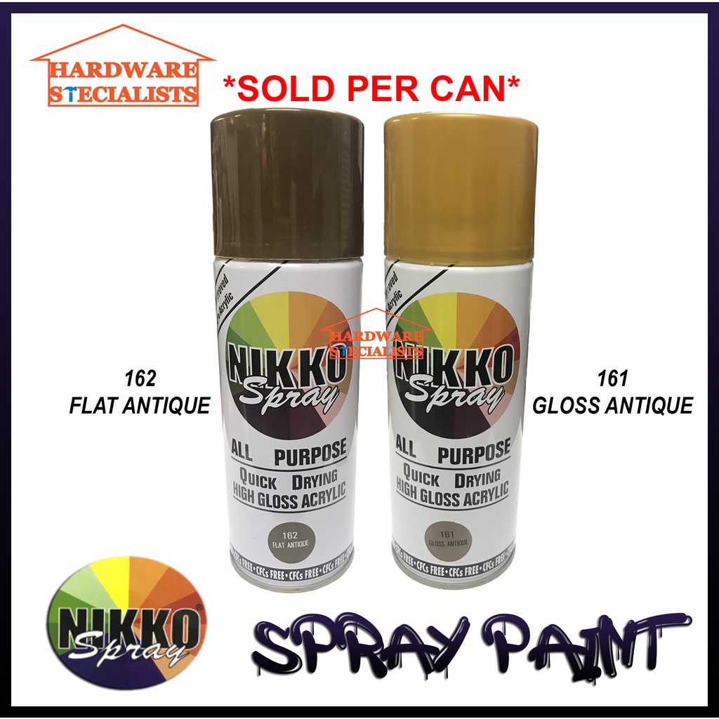 Nikko Spray Paint 162 Flat Antique or 161 Gloss Antique Original ...