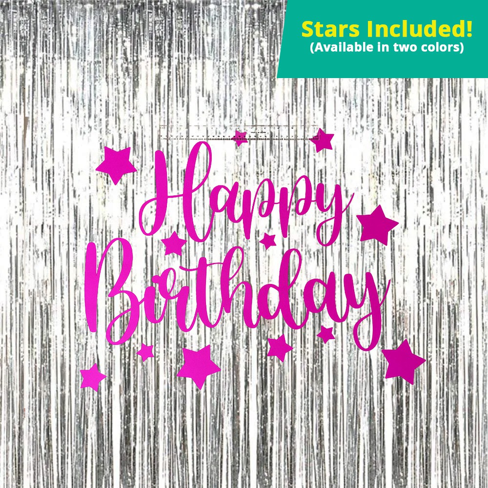 Happy Birthday Banner (FREE Stars Included) | Shopee Philippines