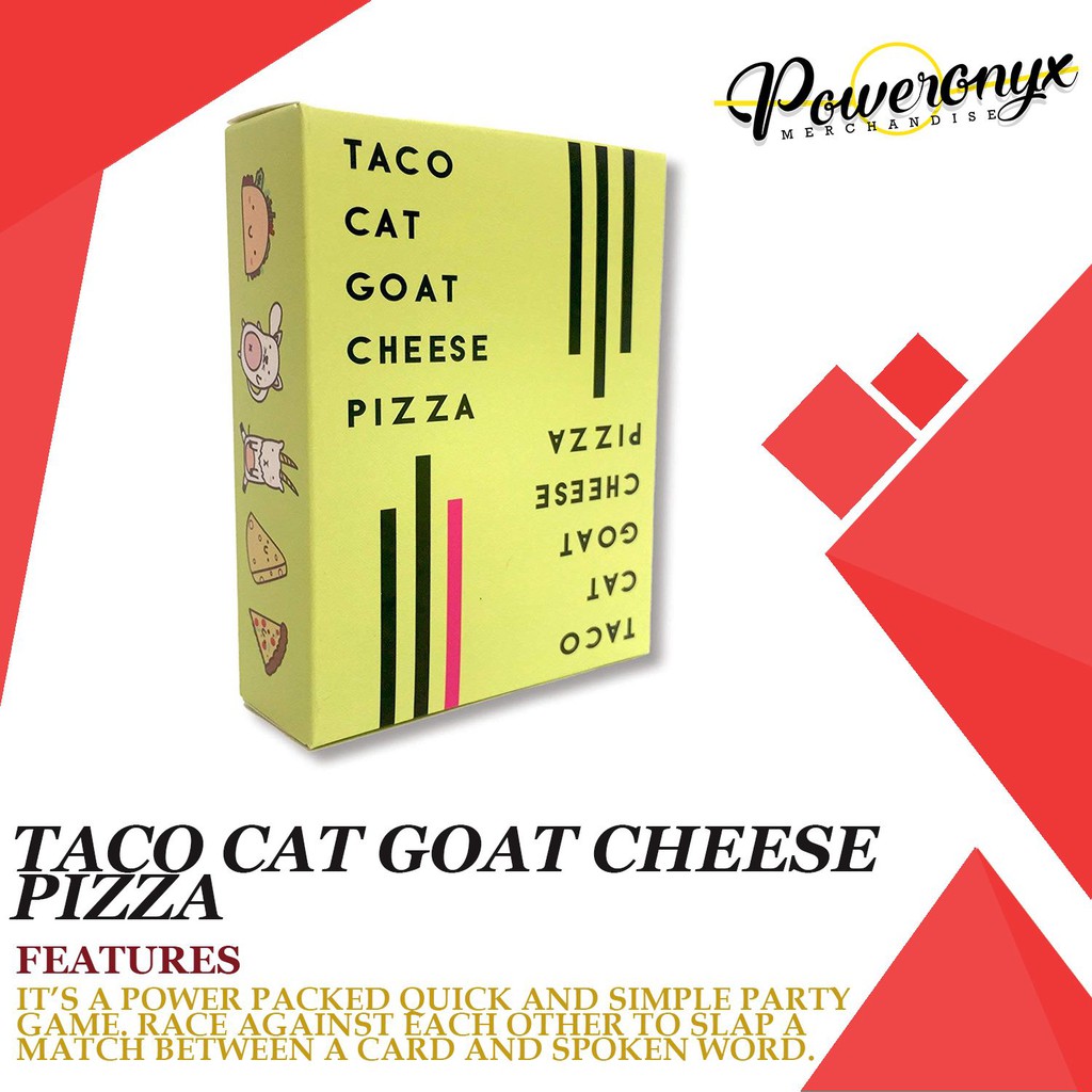Taco Cat Goat Cheese Pizza Card Game | Shopee Philippines