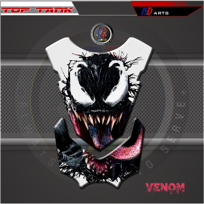 Top Tank Decals "Venom" : Customized Motorcycle Decals, Laminated, NO ...