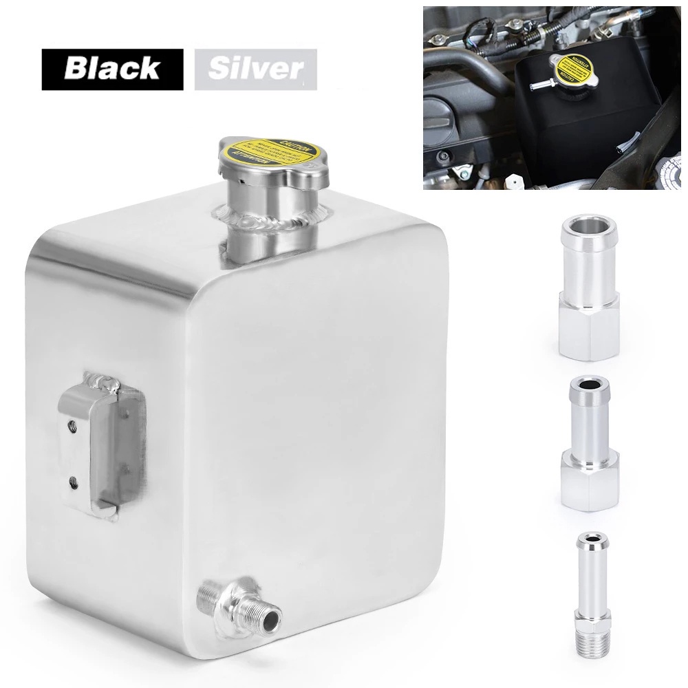 2L Litre Polished Alloy Header Expansion Water Tank & Cap WATER HEADER ...