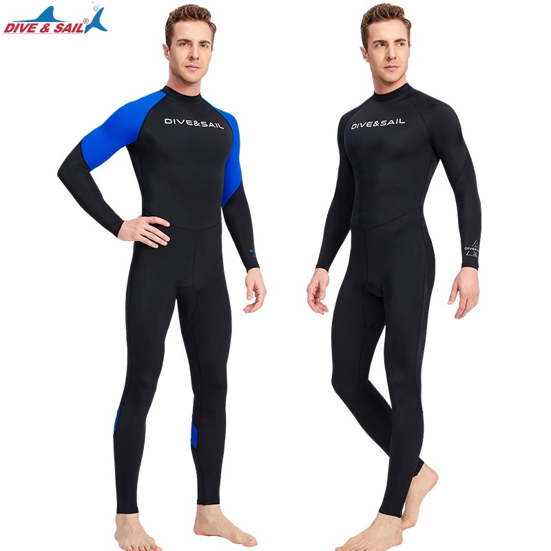 Super Stretch Women Men Wetsuit, Back Zip Full Body Piece Diving Suit ...
