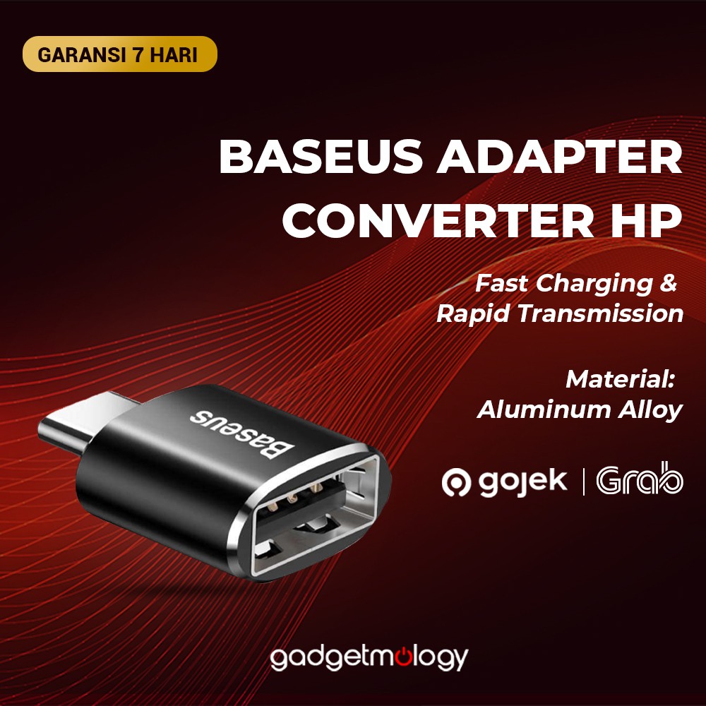 Baseus Adapter Converter HP Android OTG Female Micro USB/Type C Male ...