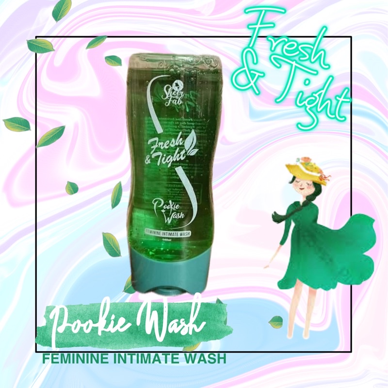 POOKIE WASH Feminine Wash by Sheer and Fab Mew Pacakging 140ml | Shopee ...