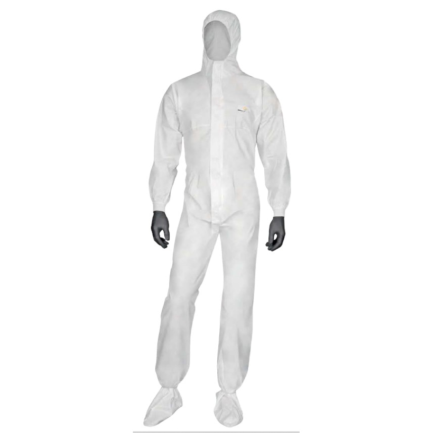 Disposable Protective Coverall / Isolation Suit / PPE (White) | Shopee ...