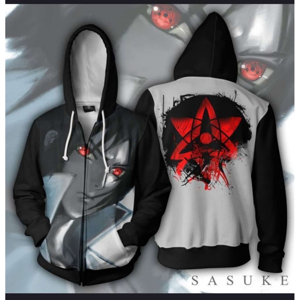 Uchiha Sasuke Full Frinting 3d Anime Children 's Jacket | Shopee ...
