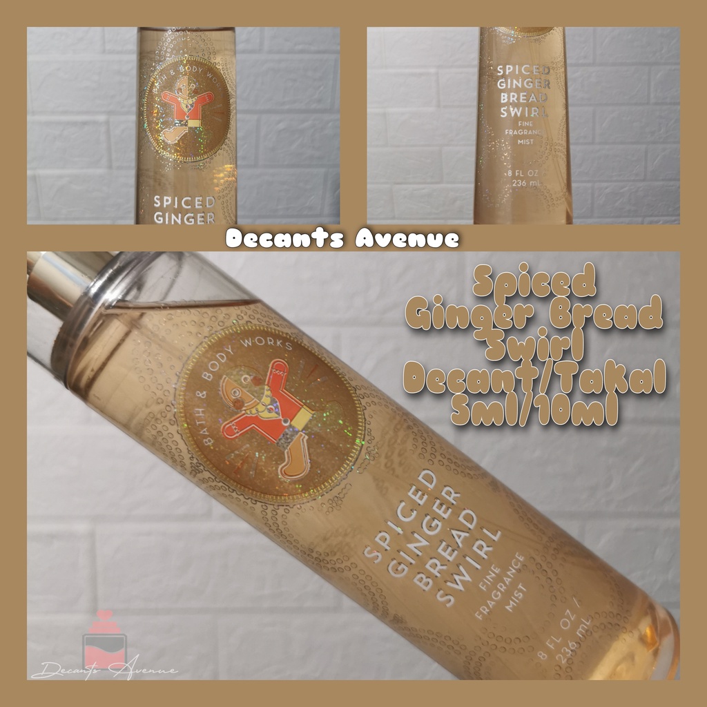 Spiced Ginger Bread Swirl - Bath And Body Works 1mL 3mL 5mL 10mL ...