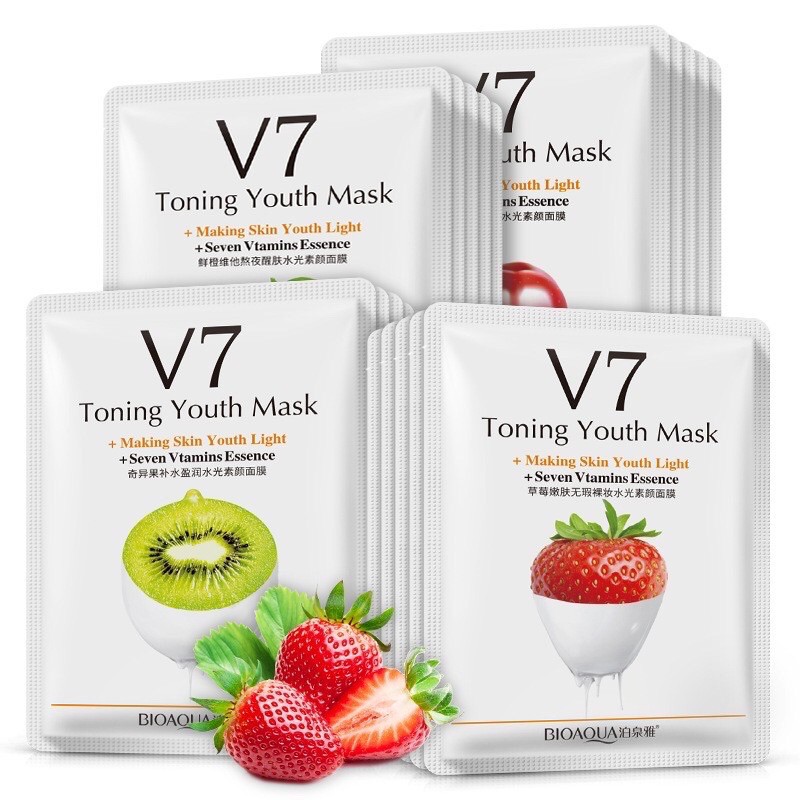 V7 Toning Youth Mask Brightening Face Moisturizes The Skin. Fast ...