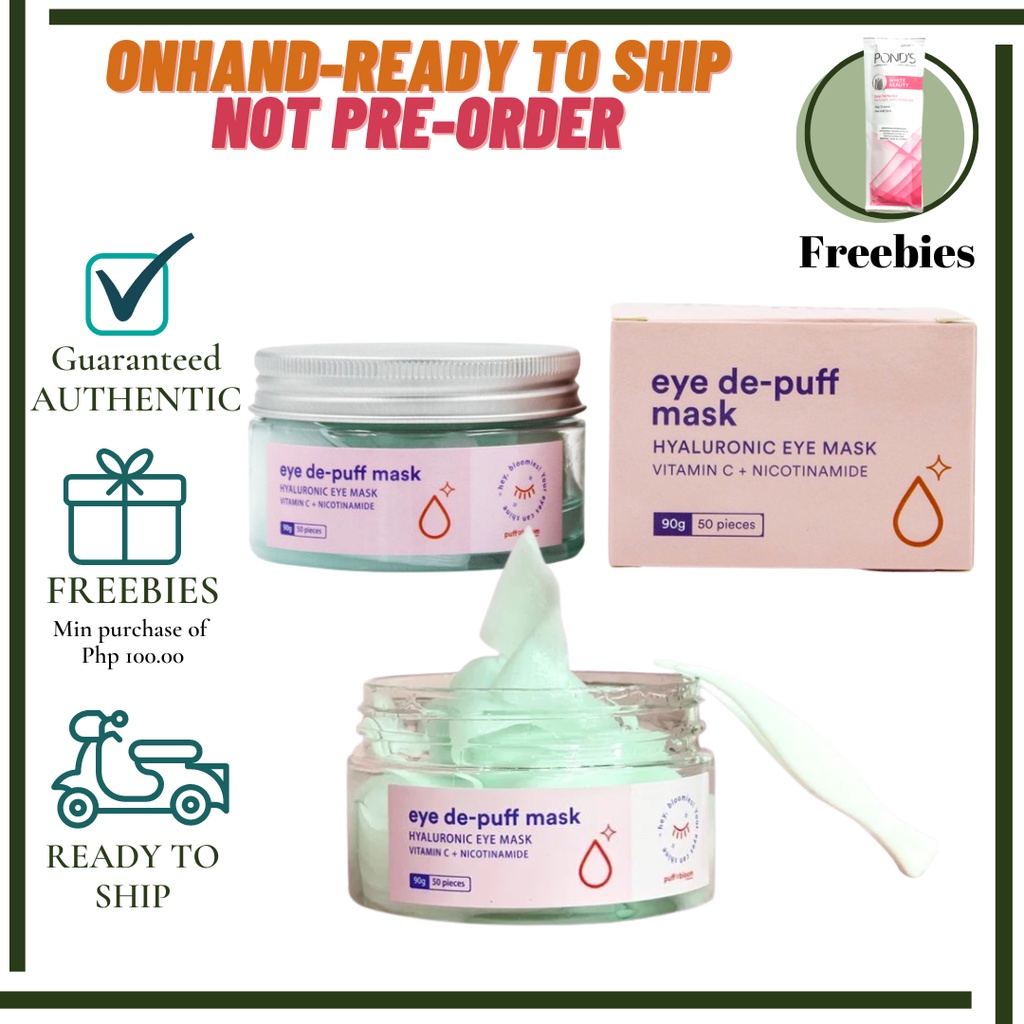 Puff and Bloom Eye De-Puff Mask 50 sheets | Shopee Philippines