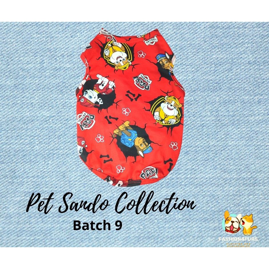 Batch 9 Pet Clothes Colorful Puppy Clothing Fashion Dog Sando - XS to ...