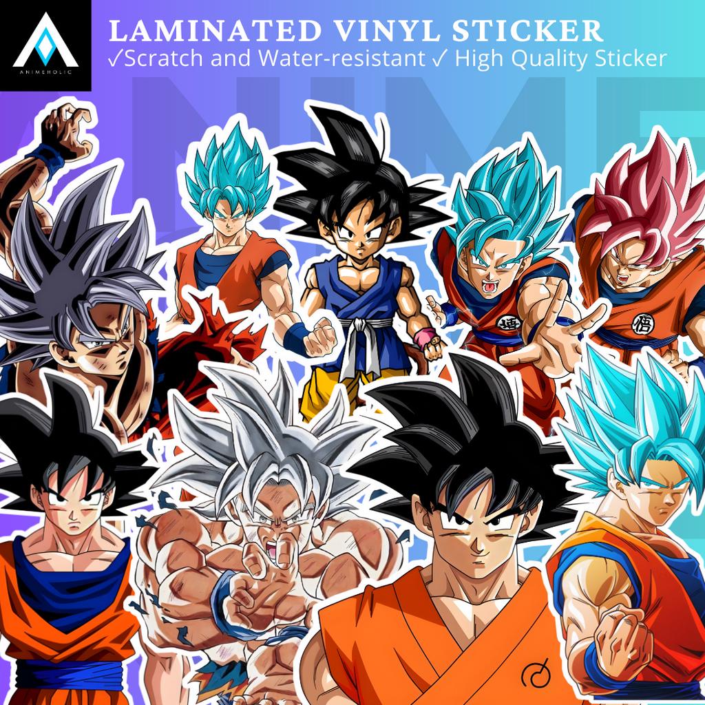 DRAGONBALL Z SON GOKU LAMINATED VINYL STICKER | Shopee Philippines
