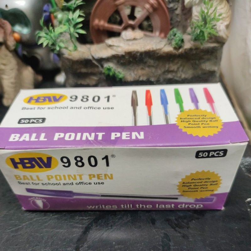 HBW 9801 ballpens 50 pieces per box | Shopee Philippines