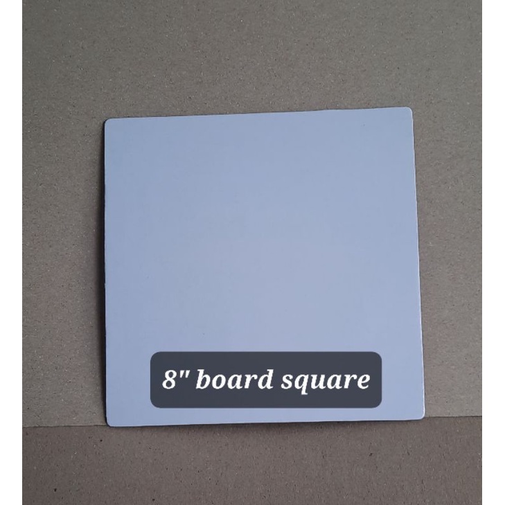 FptBoxes 8 inches Cake board Square size with lamination white color ...