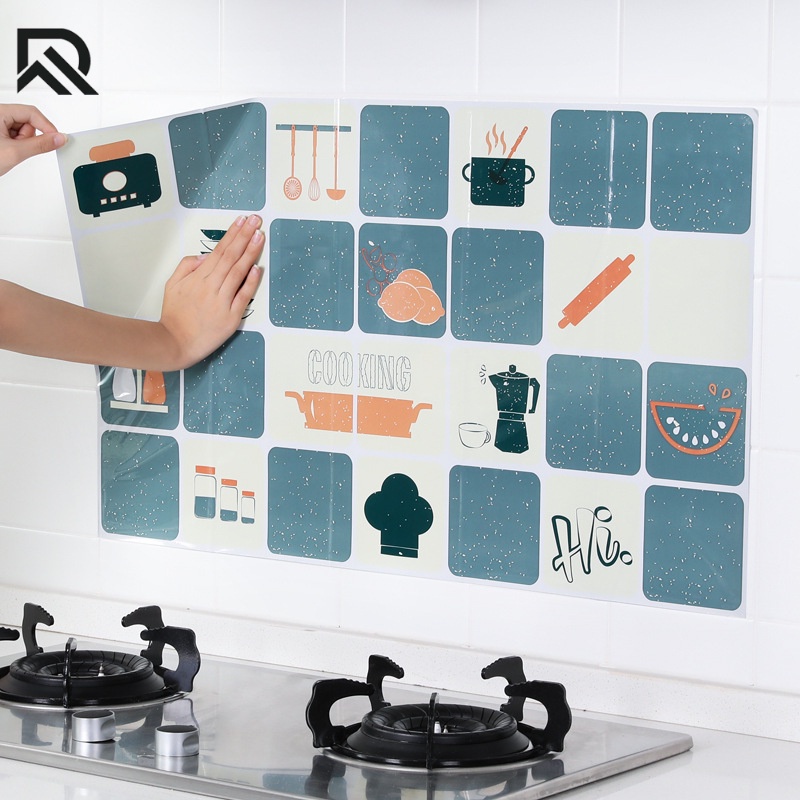 Self adhesive oil proof sticker for kitchen stove | Shopee Philippines