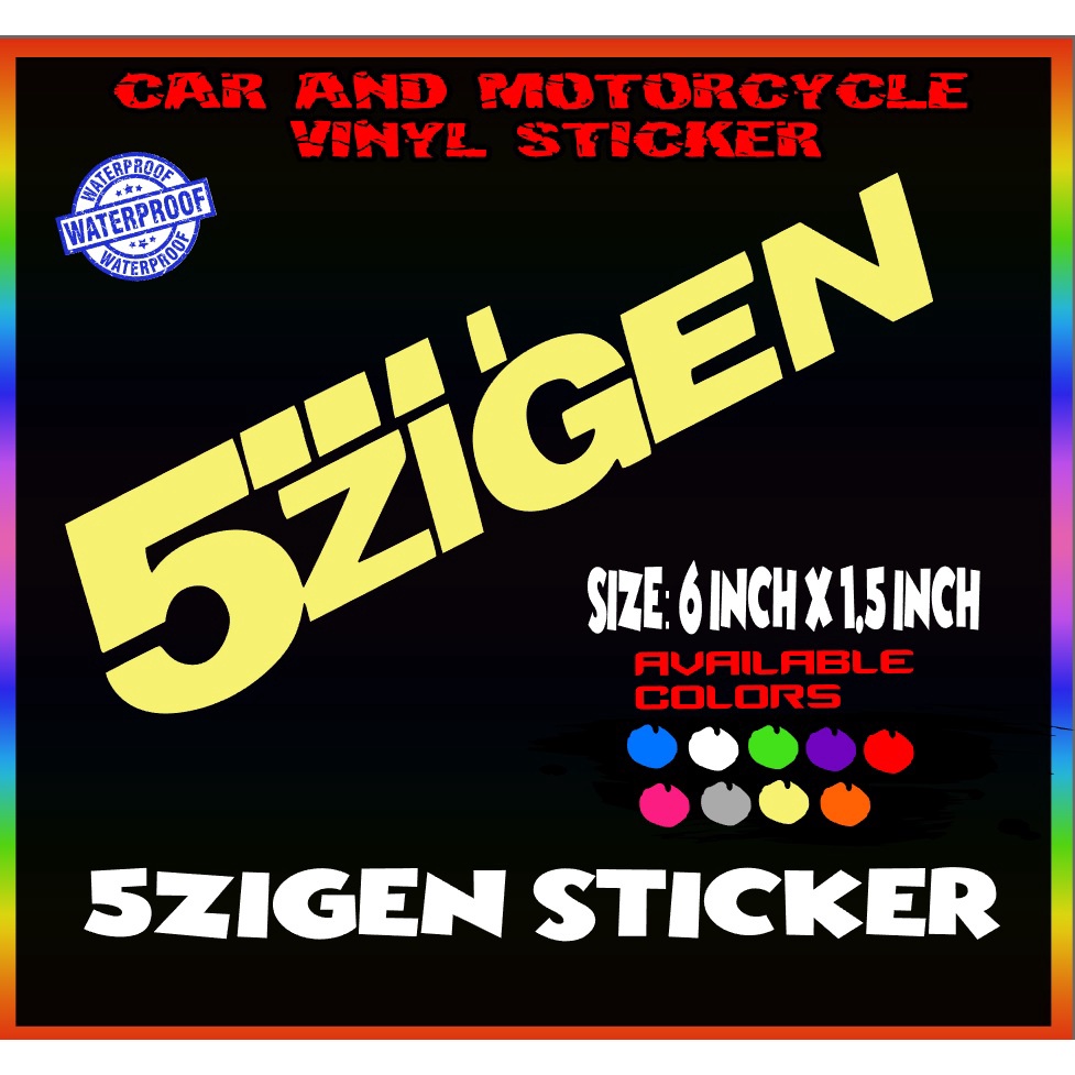 5ZIGEN sticker decals | Shopee Philippines