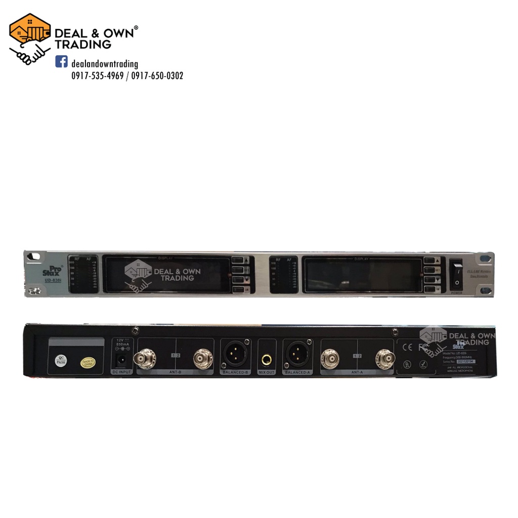 Prostax UD-830i UHF Microphone | Shopee Philippines
