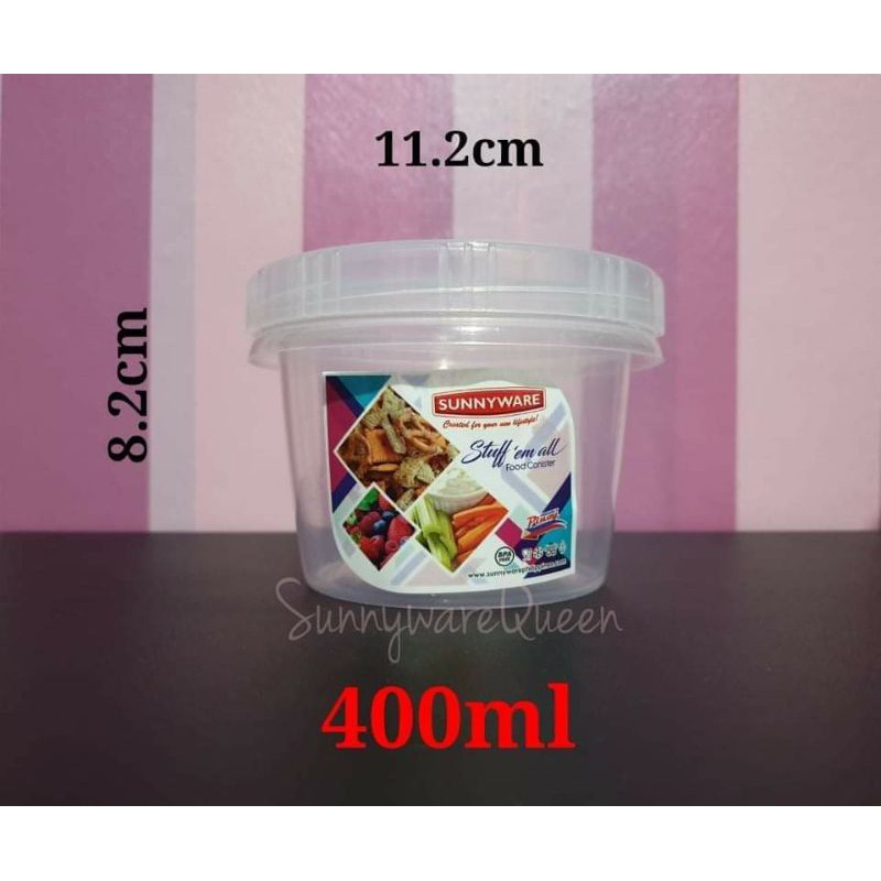 Round Canister Food Container BPA Sunnyware | Shopee Philippines