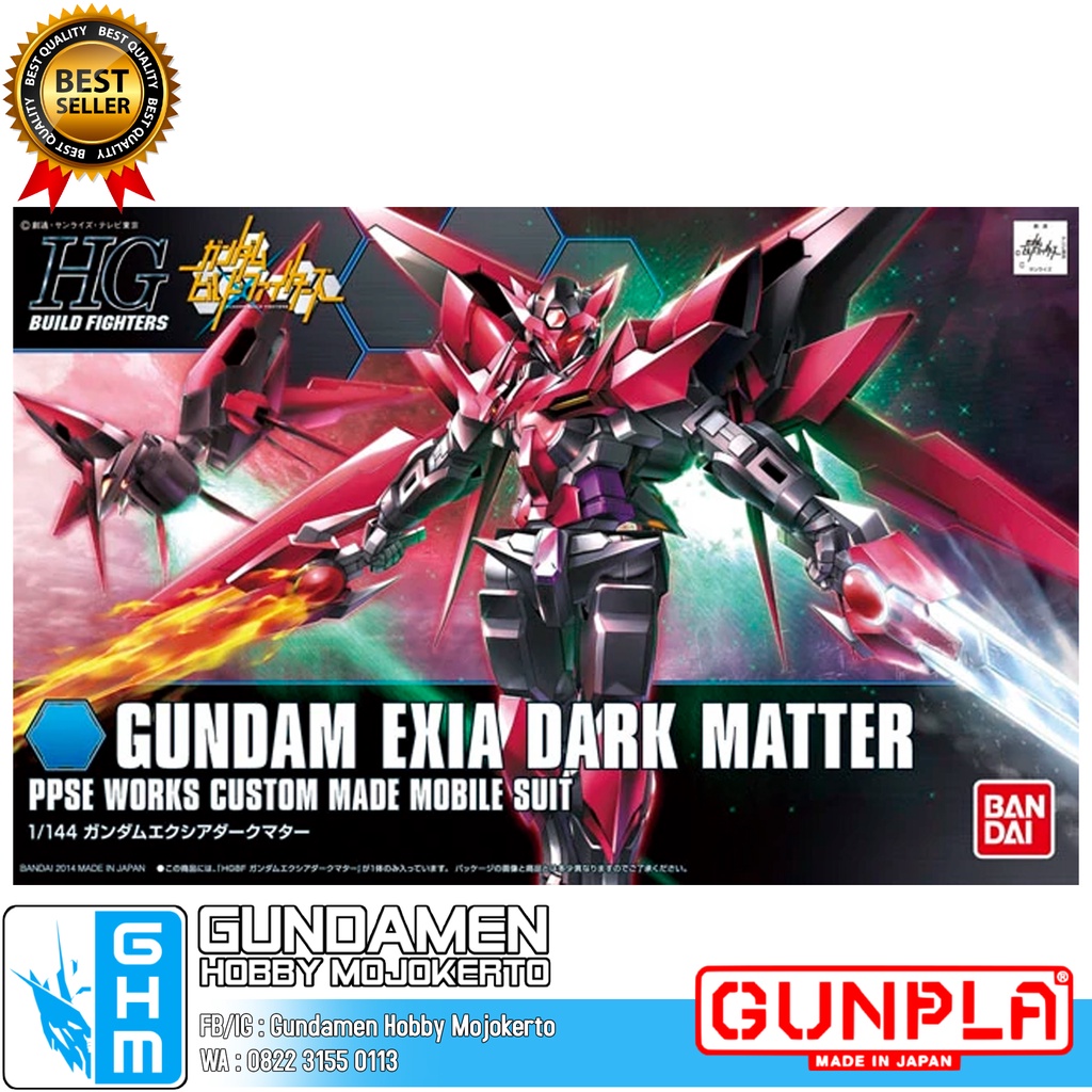 Hg 1/144 Gundam Exia Dark Matte | Shopee Philippines