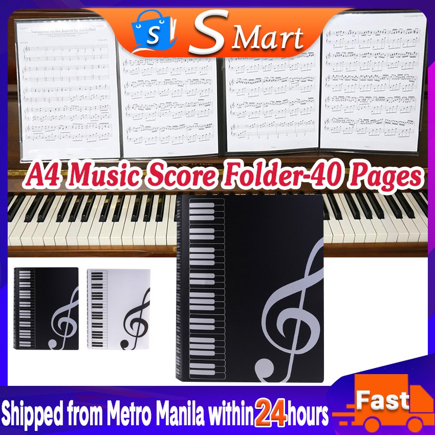 40 Pages A4 Size Music Score Folder Paper Sheet Document File | Shopee ...