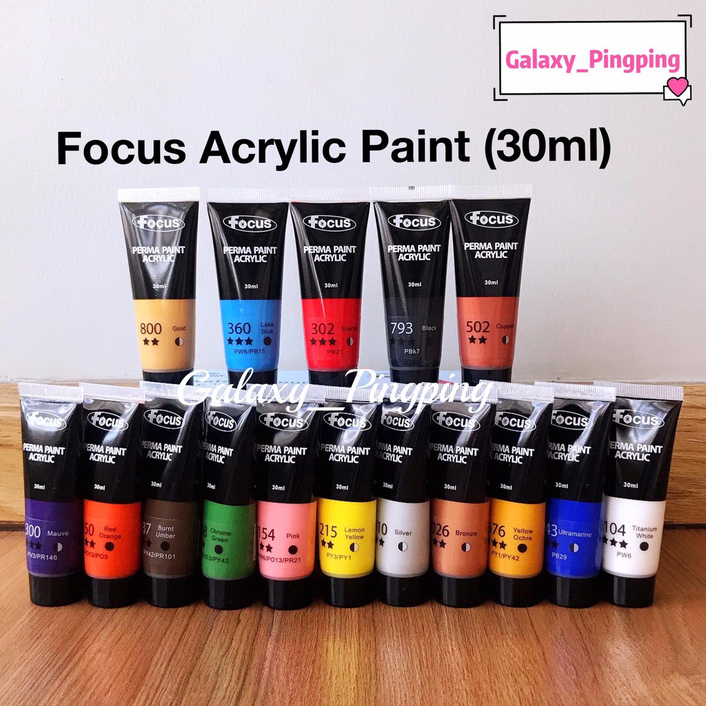 Focus Perma 30ml Acrylic Paint Tube | Shopee Philippines