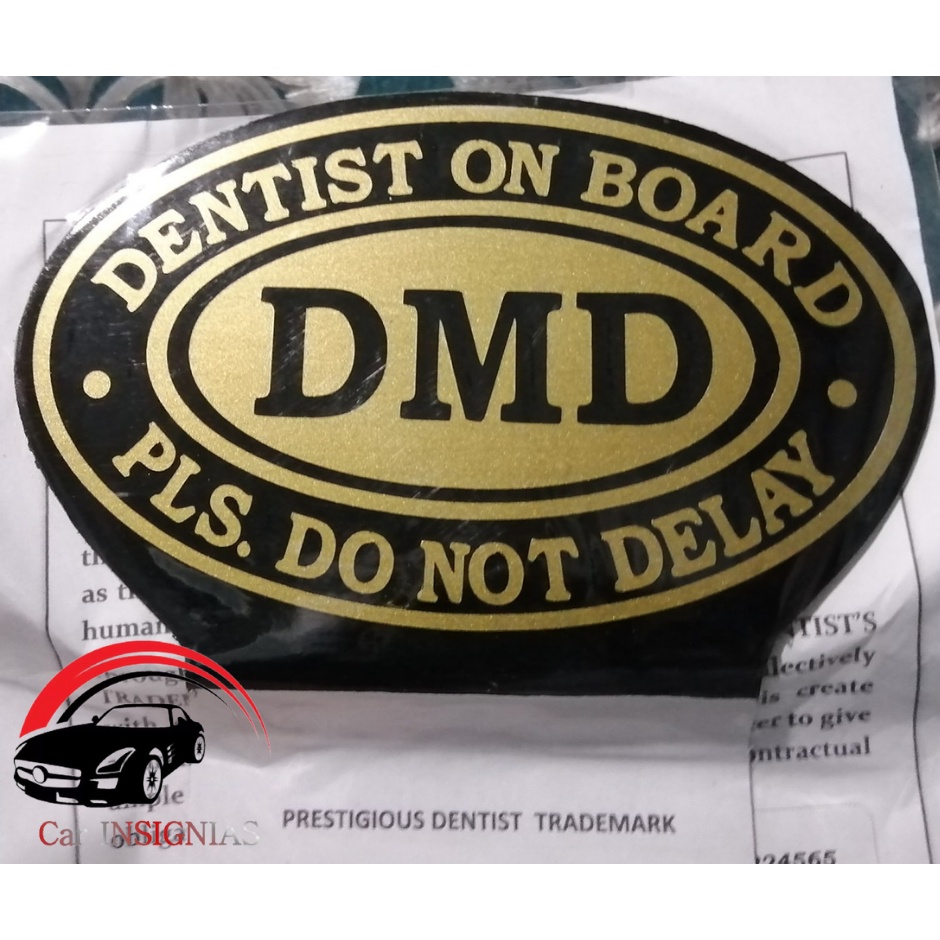 DMD CAR EMBLEM GOLD/BLACK | Shopee Philippines