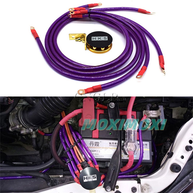 HKS Universal 10MM 8 Point Octagon 6 in 1 Car Earth System Grounding ...