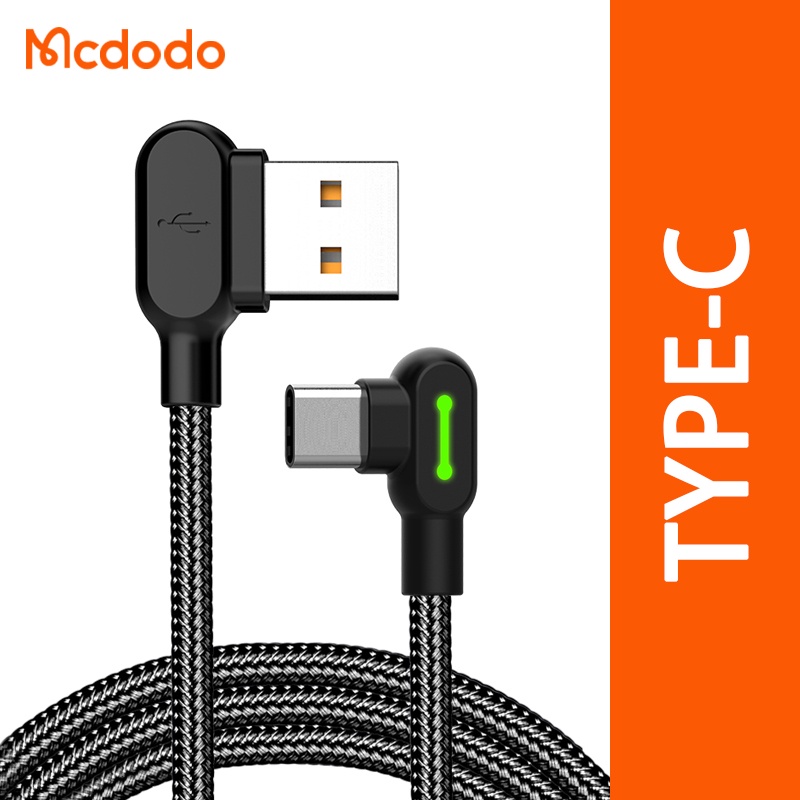 Mcdodo Charger iPh USB Type C Micro usb Charger Cable 90 Degree Gaming ...