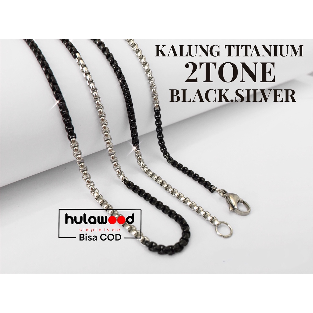 316l Titanium Chain Necklace Men Women ROLO 2-color Stainless Premium ...
