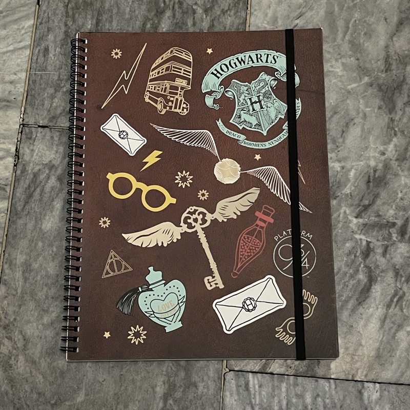 Typo A4 Spinout Big College Spiral Notebook with Divider | Harry Potter ...