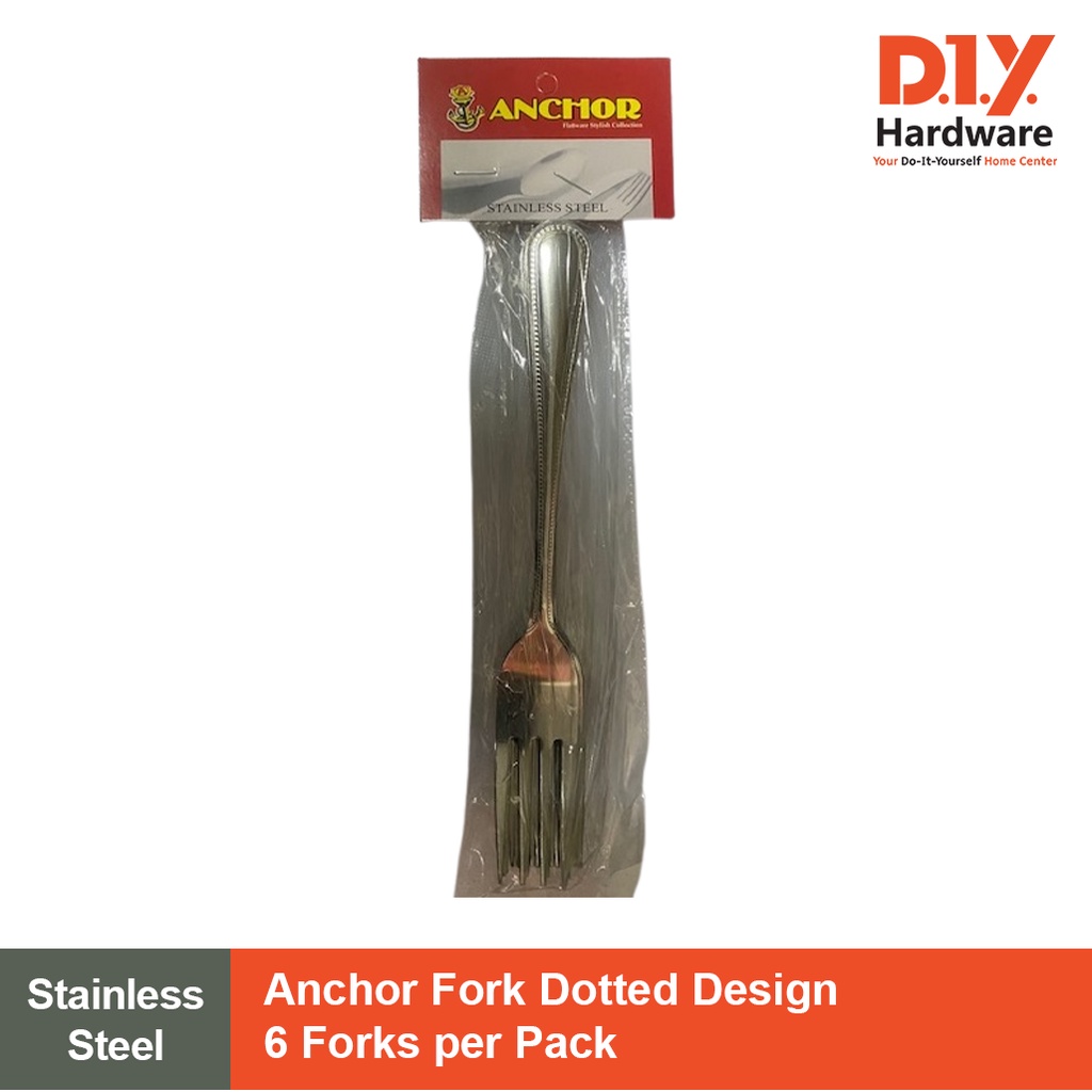 Anchor Fork Dotted Design 6 pcs per pack | Shopee Philippines