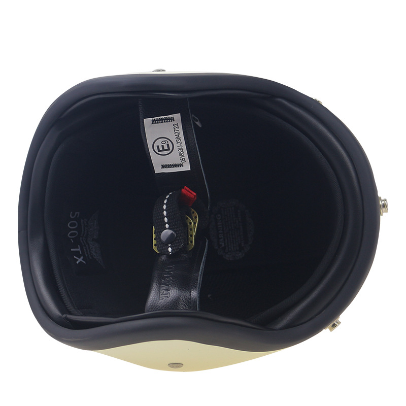 TT&CO 500TX Helmet Japan 3/4 Open Face Helmet FRP Harley Retro Helmet ...