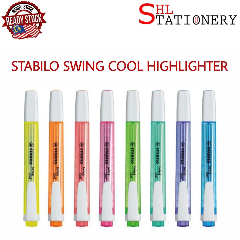 STABILO Swing Cool Highlighter 275 1mm / 4mm Fluorescent Colour ...