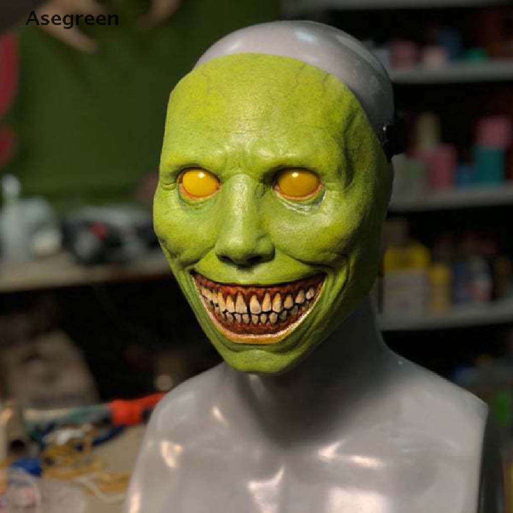 Asegreen Creepy Halloween Mask Smiling Demons Horror Face Masks The ...