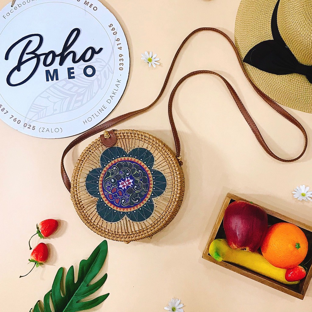 3d printed large round rattan bag | Shopee Philippines