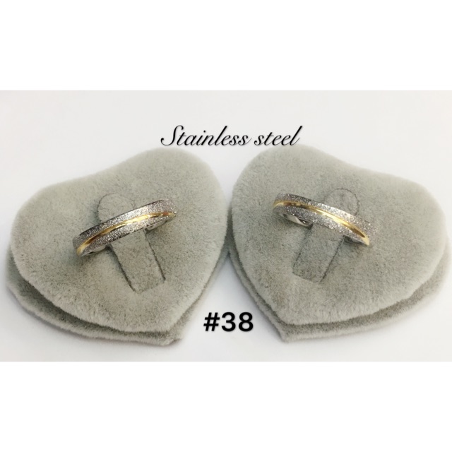 Balfe Hypoallergenic and Nontarnish stainless 2in1 set Couple ring for ...