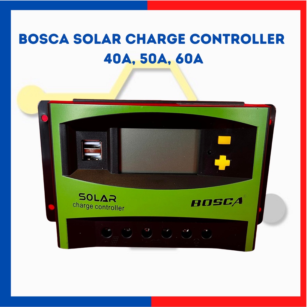 BOSCA Solar Charge Controller 40A, 50A, 60A | Shopee Philippines