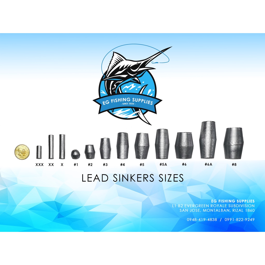 Lead Sinker / Tingga per Kilo | Shopee Philippines