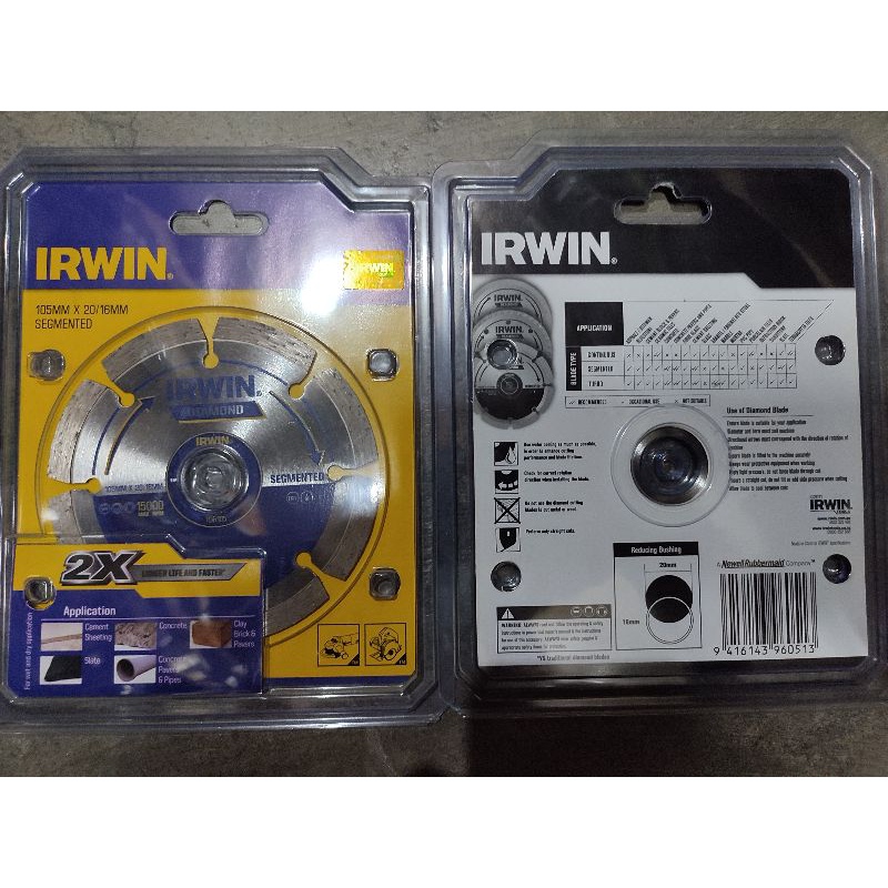 Irwin Cutting Disc (Segmented) & Butterfly Turbo Ultra Thin Cutting ...