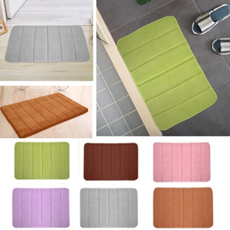 Coral Fleece Carpet Floor Foyer Hall Mat Bathroom Slip Mat | Shopee ...