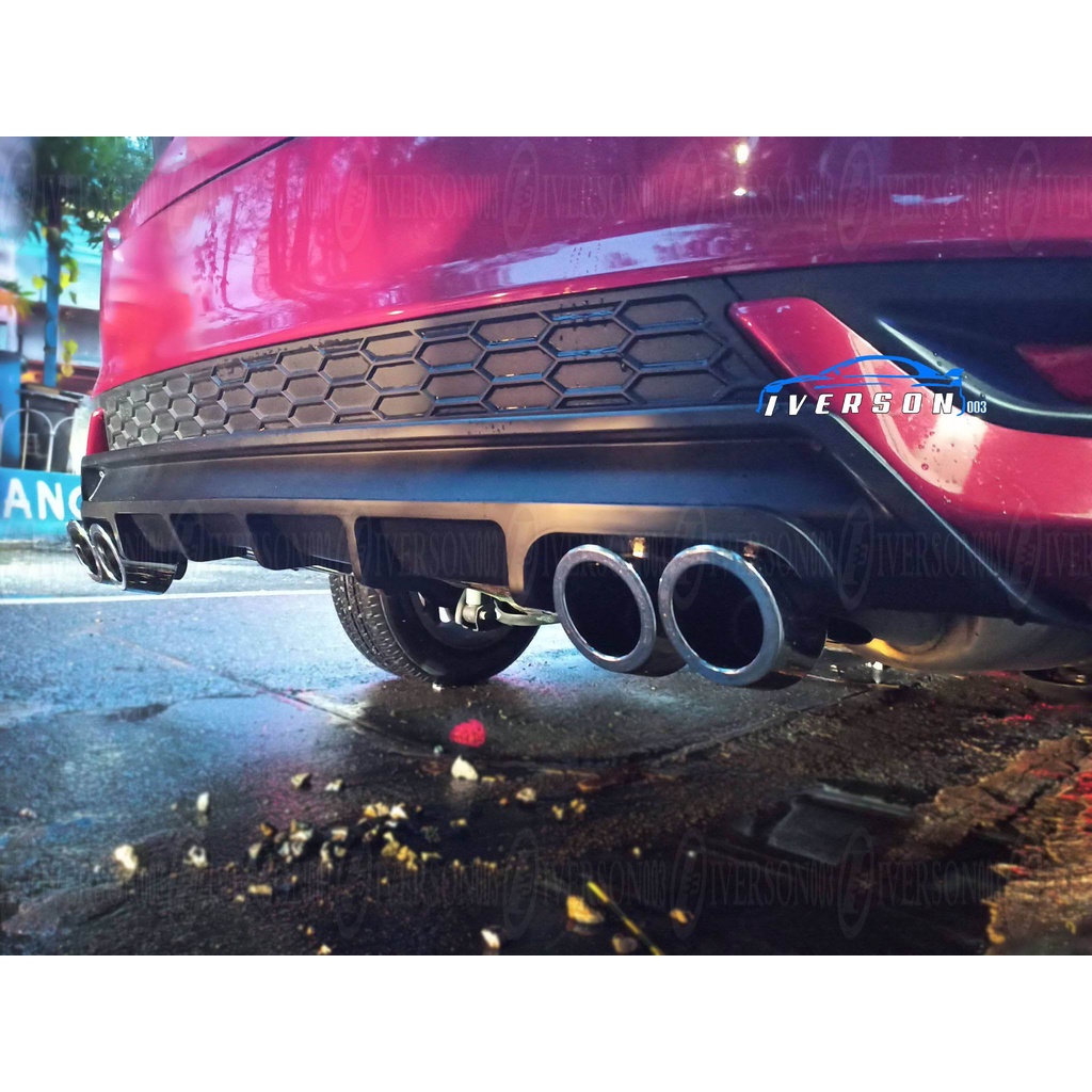 Honda City 2019 to 2020 Rear Bumper Diffuser (Black) | Shopee Philippines