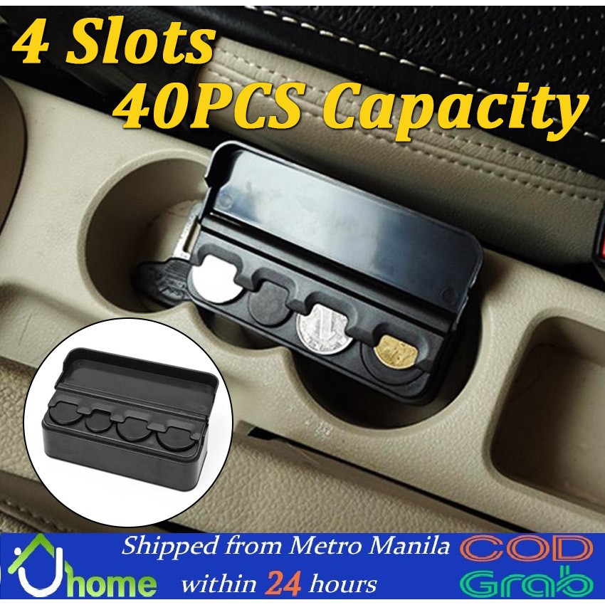 【SOYACAR】Universal Car Coin Case Money Box Storage Box Car Organizer ...