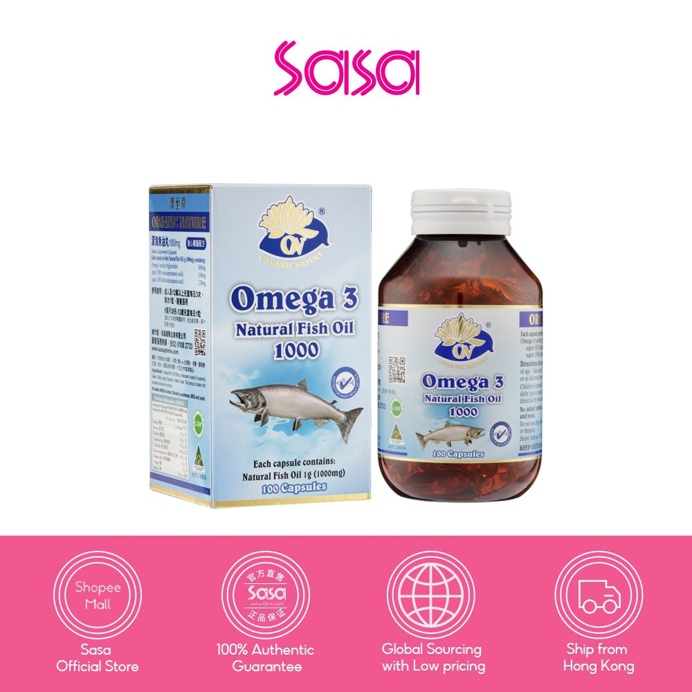 Organic Nature Omega-3 Fish Oil (100CAP/550CAP) | Shopee Philippines