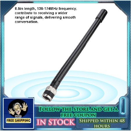 Yaouy V80 Helical VHF BNC Antenna 136-174MHz For ICOM IC-V8 IC-V80 IC-V82 IC-V85 IC-V80E ...
