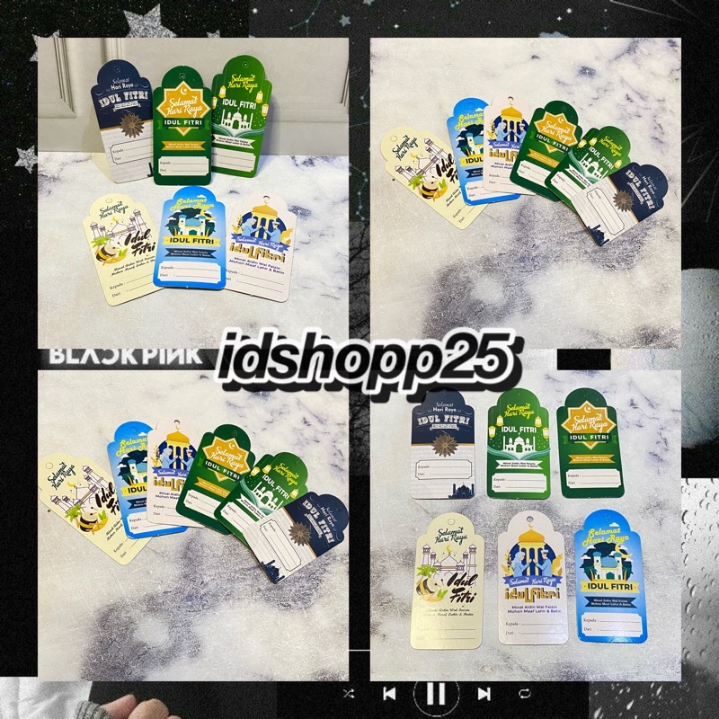 Card GREETING CARD KARTH HANG TAG HARI RAYA HANG TAG EID UL FITRI HANG ...