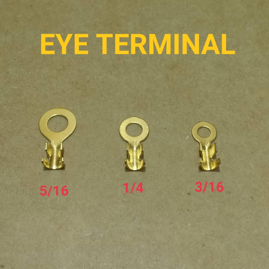 EYE TERMINALS SIZES [3/16] [1/4] [5/16] | Shopee Philippines